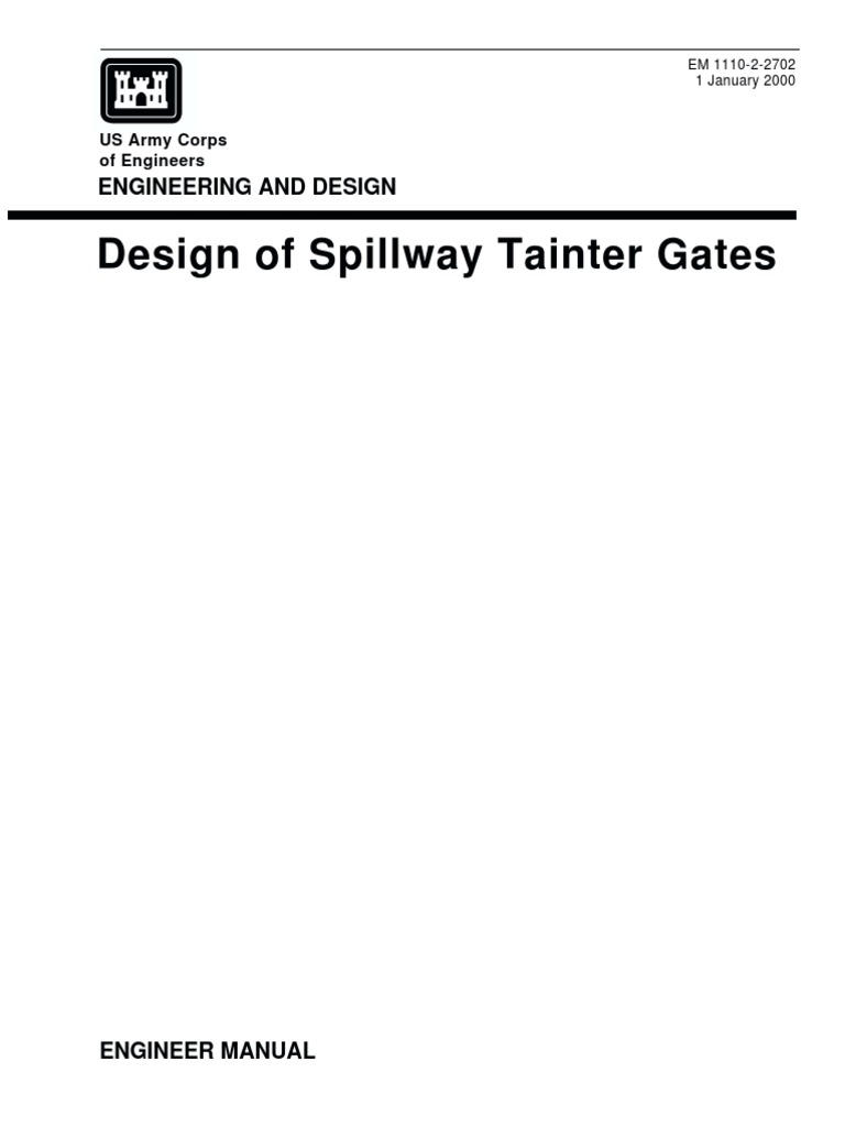 Design of Spillway Tainter Gates | PDF | Truss | Spillway