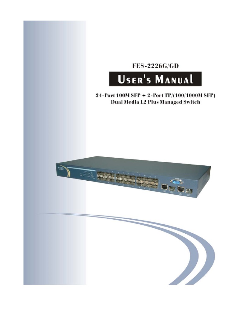 Manual | PDF | Network Switch | Computer Network