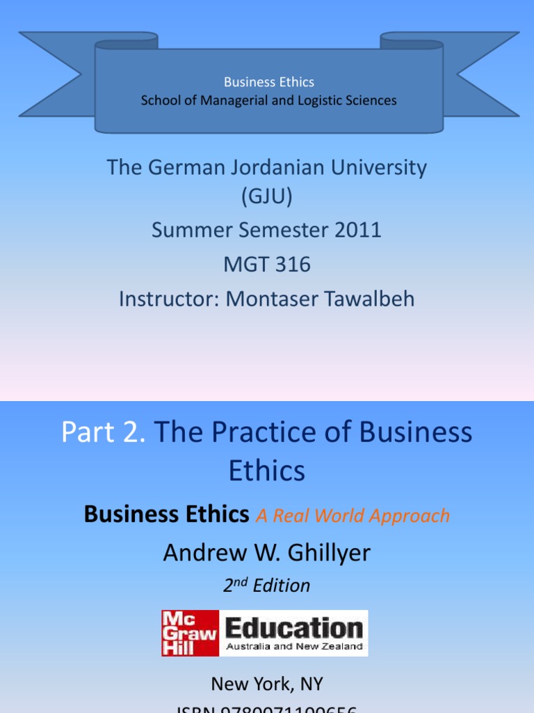Business Ethics - Part 2 - Chapter 4 Right | PDF | Corporate Social ...