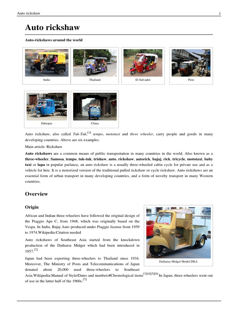 Auto Rickshaw | PDF | Land Vehicles | Transport