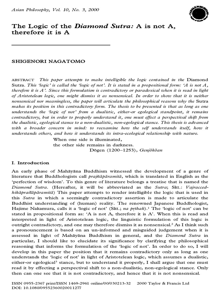 Logic of Not | PDF | Philosophy