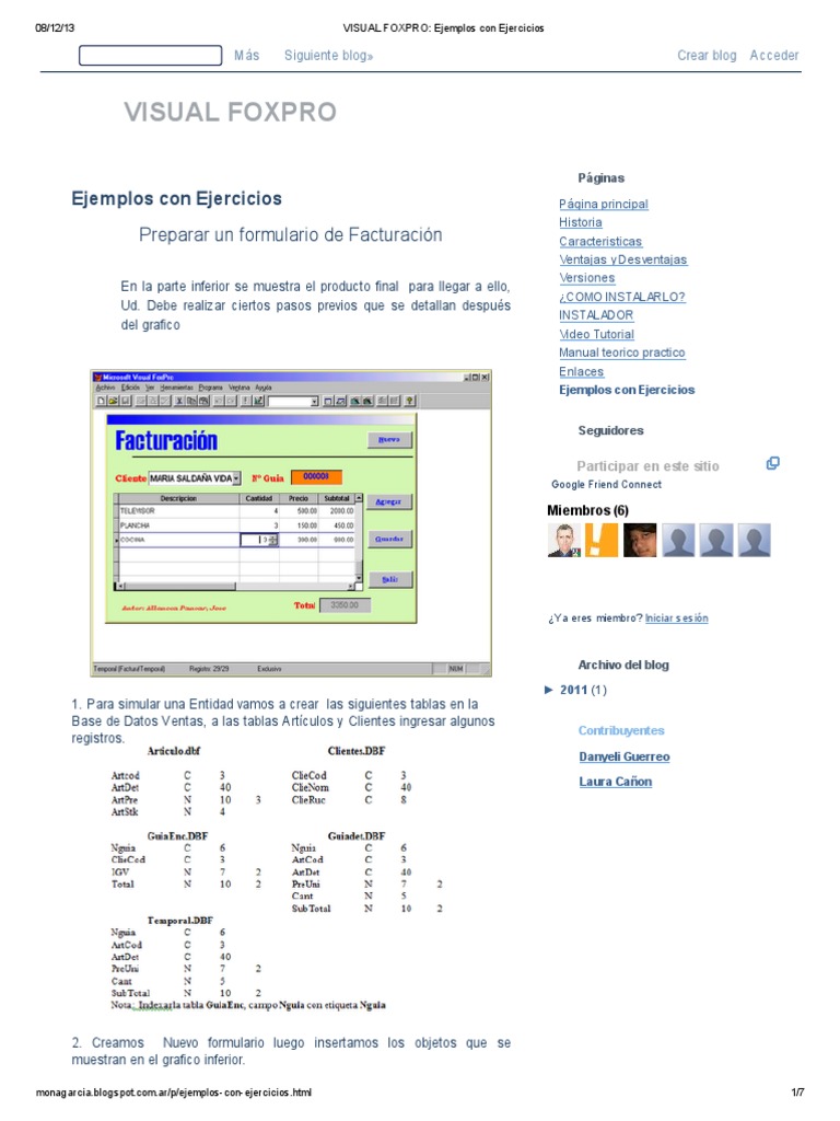 VISUAL FOXPRO - Ejemplos Con Ejercicios PDF | PDF | Blog | Multimedia
