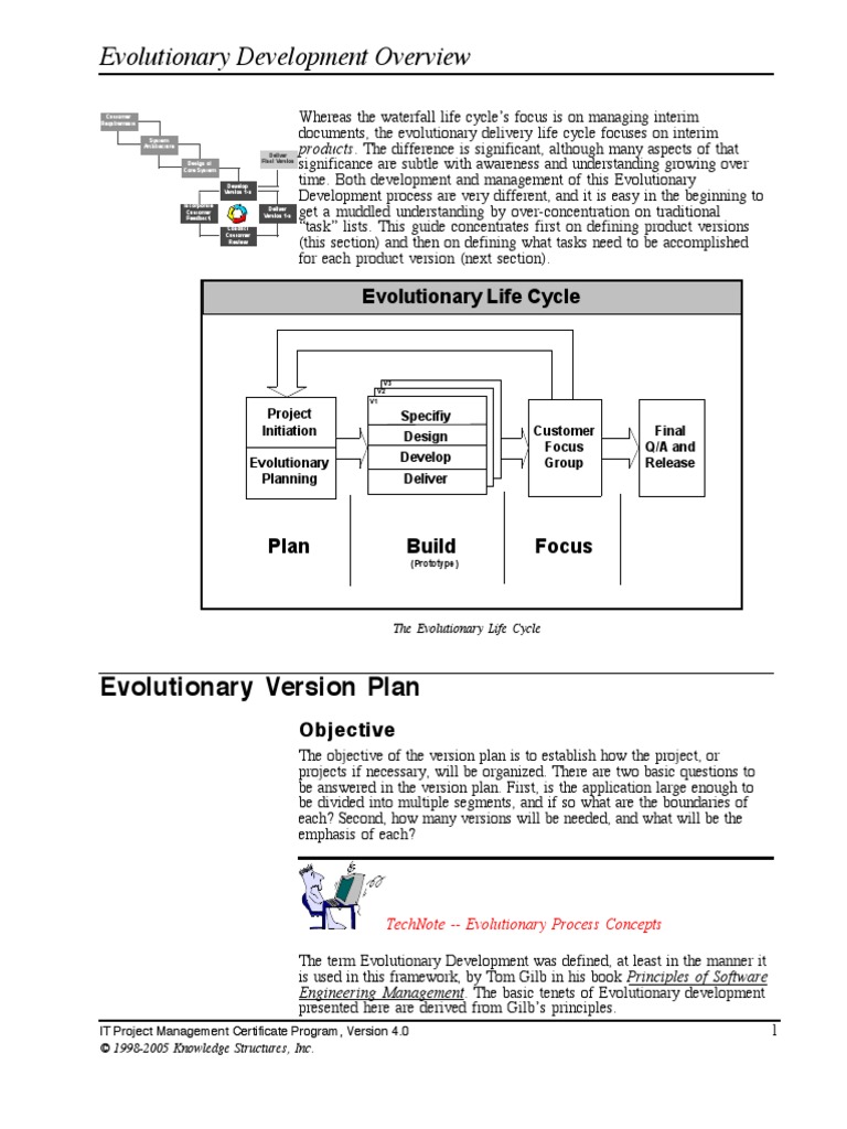 Evolutionary Development Overview | PDF | Computers