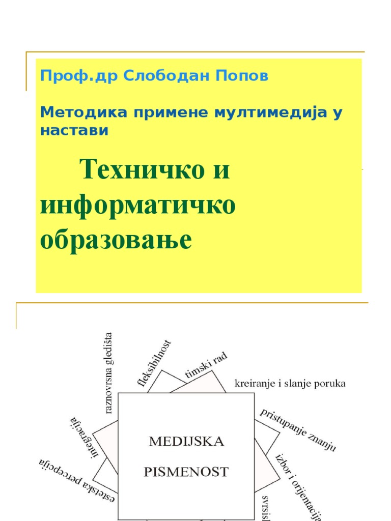 Tehnicko I Informaticko Obrazovanje | PDF