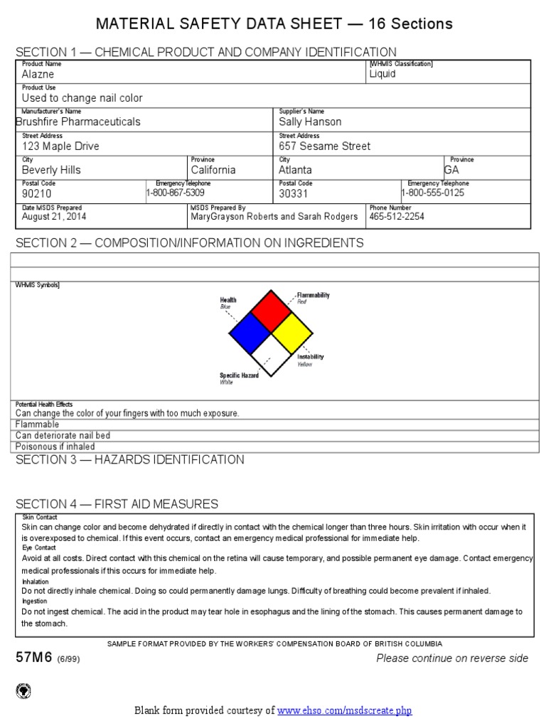 Msds | PDF | Freight Transport | Engineering