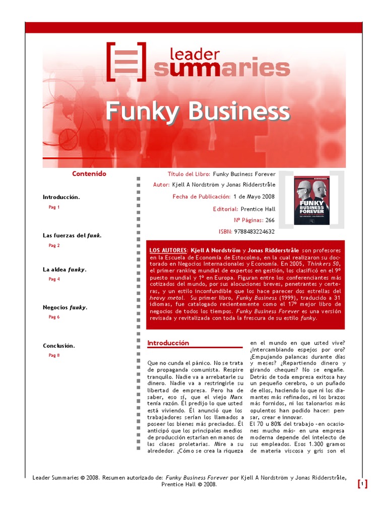 Funky Business | PDF | Mercado (economía) | Capitalismo