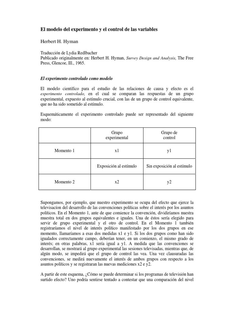 Modelo de Experimento Controlado | PDF | Suicidio | Emile Durkheim