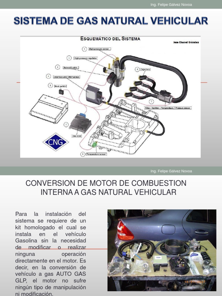 Felipe - Motor A Gas Natural | PDF | Carburador | Tubería (transporte ...