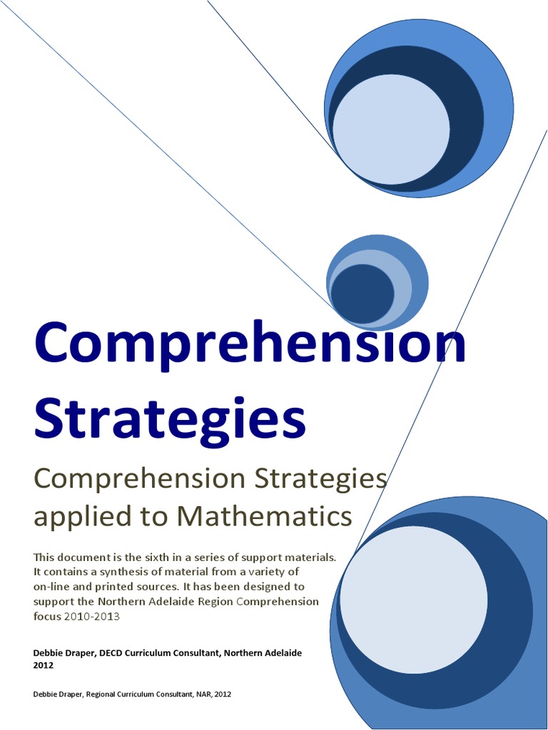 Comprehension and Mathematics Debbie Draper | PDF | Fraction ...
