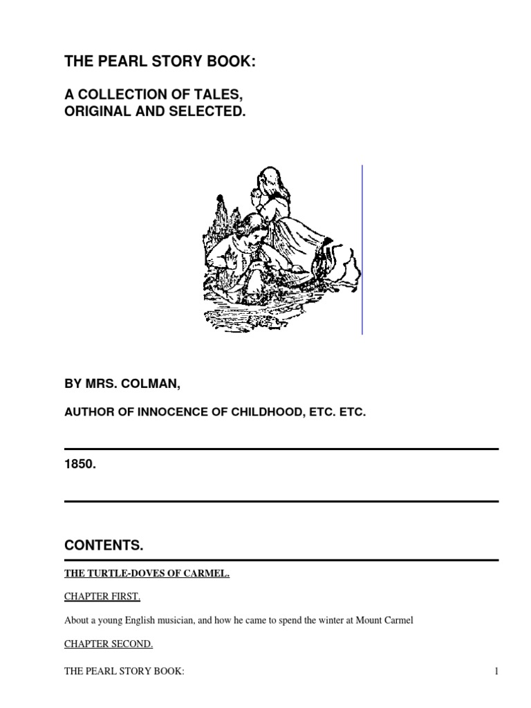 The Pearl Story Book:: A Collection Of Tales, Original And Selected