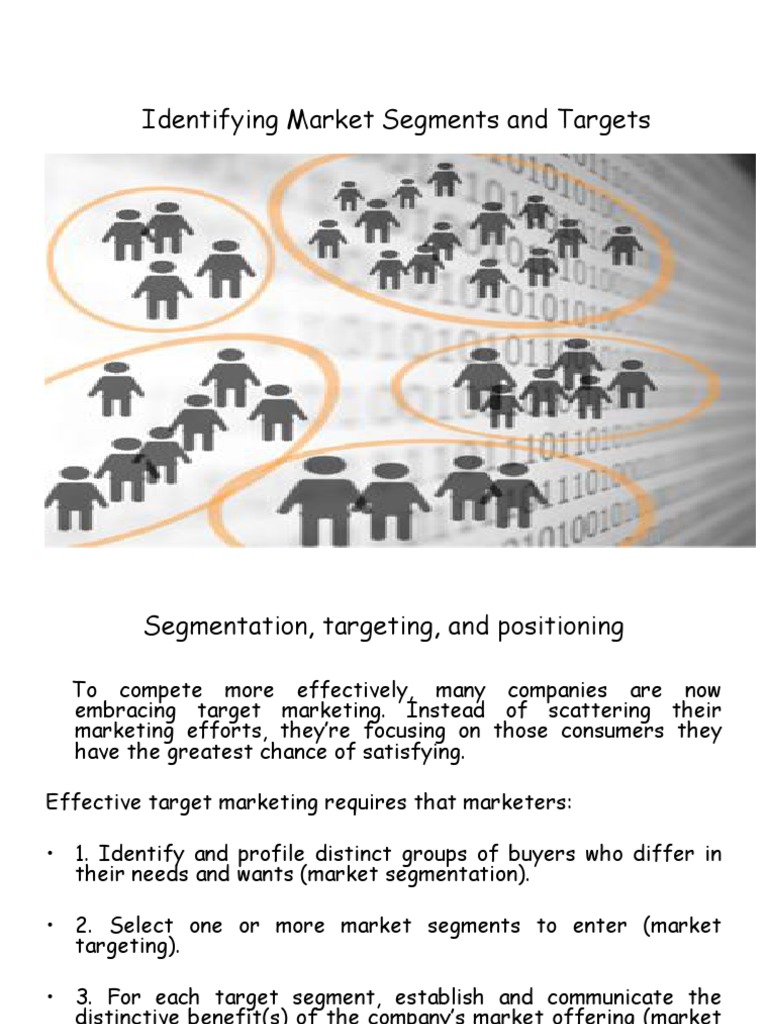 Identify Market Segments and Targets | PDF | Market Segmentation ...