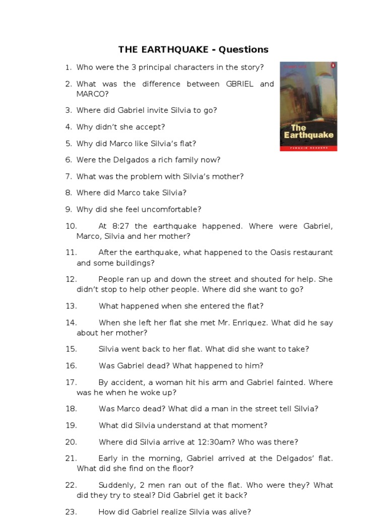 Earthquake Quiz Questions and Answers | PDF