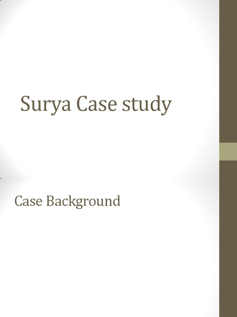 Surya Case Study | PDF