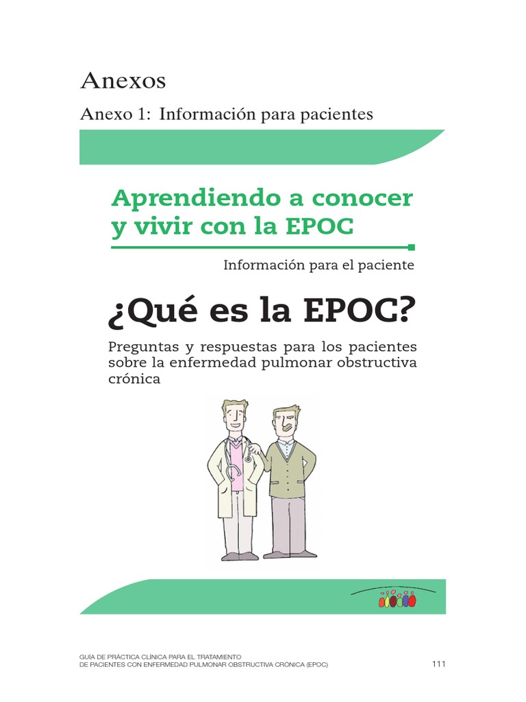 EPOC Paciente PDF | PDF | Enfermedad pulmonar obstructiva crónica | Pulmón