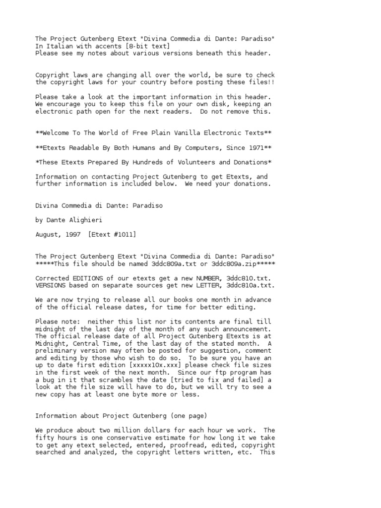 La Divina Commedia Di Dante: Paradiso by Dante Alighieri, 1265-1321 ...