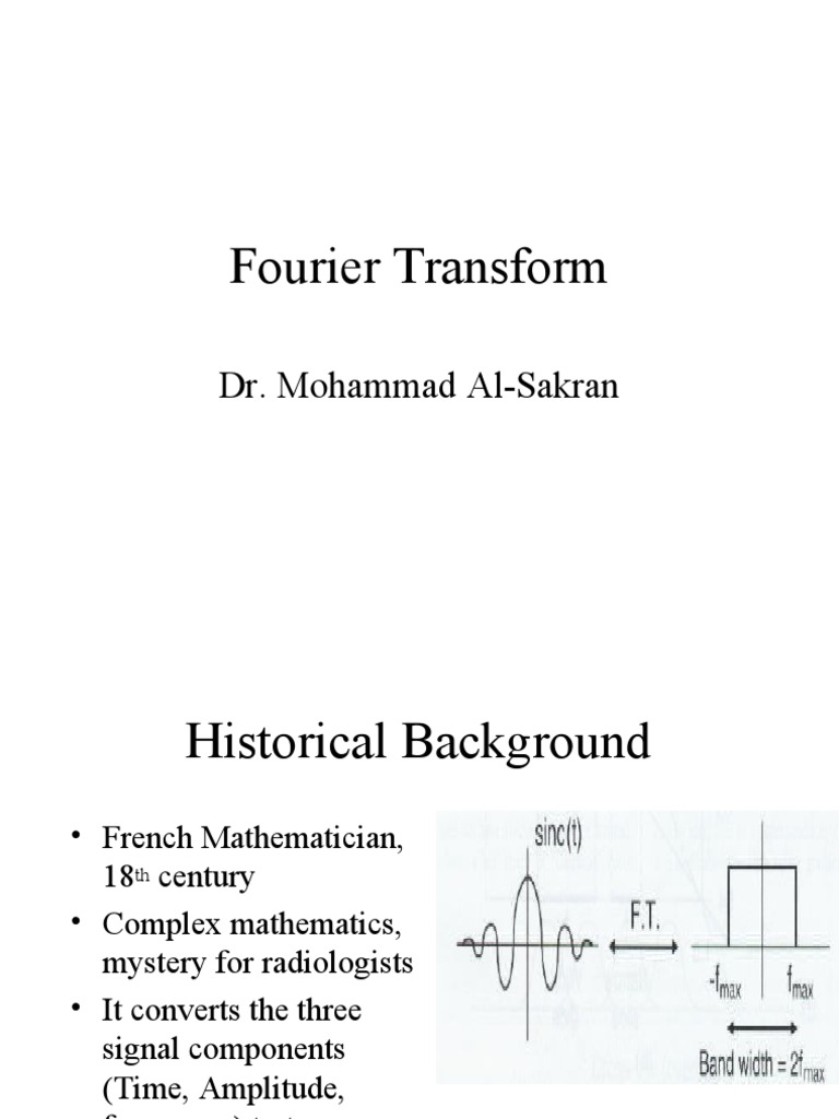 Understanding Fourier Transform Basics | PDF | Science & Mathematics