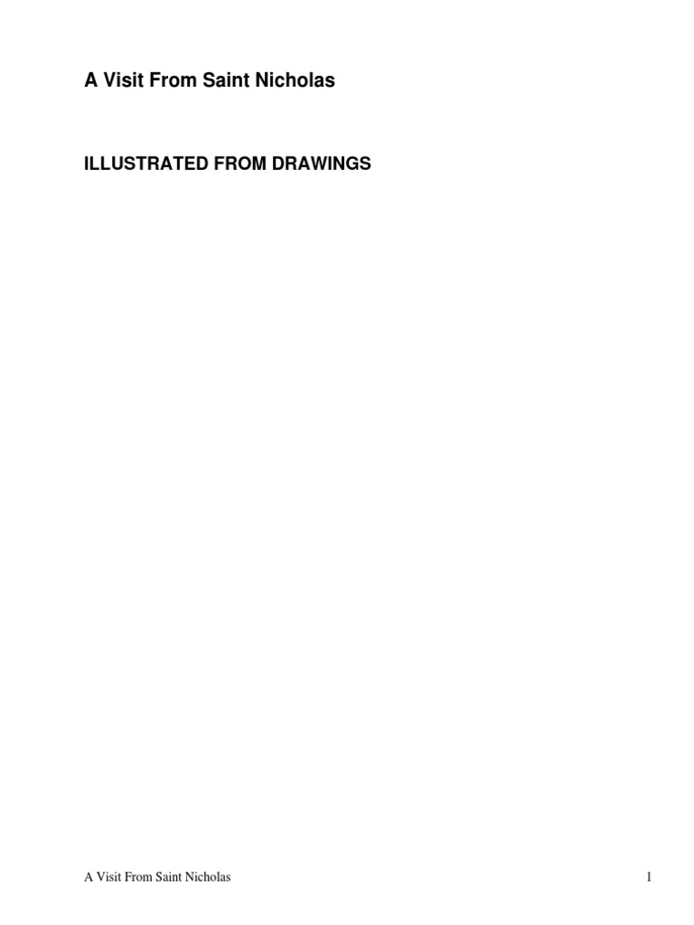 A Visit From Saint Nicholas by Moore, Clement Clarke, 1779-1863 | PDF ...