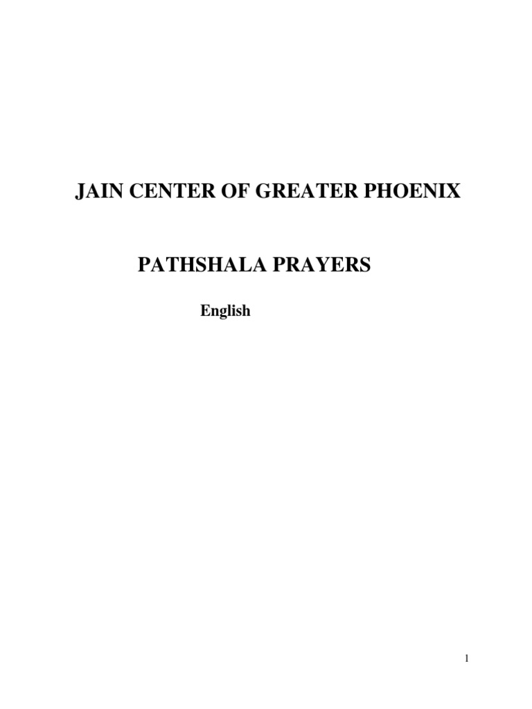 Jain Mantras-English Pathshala Prayers | PDF | Mantra | Moksha
