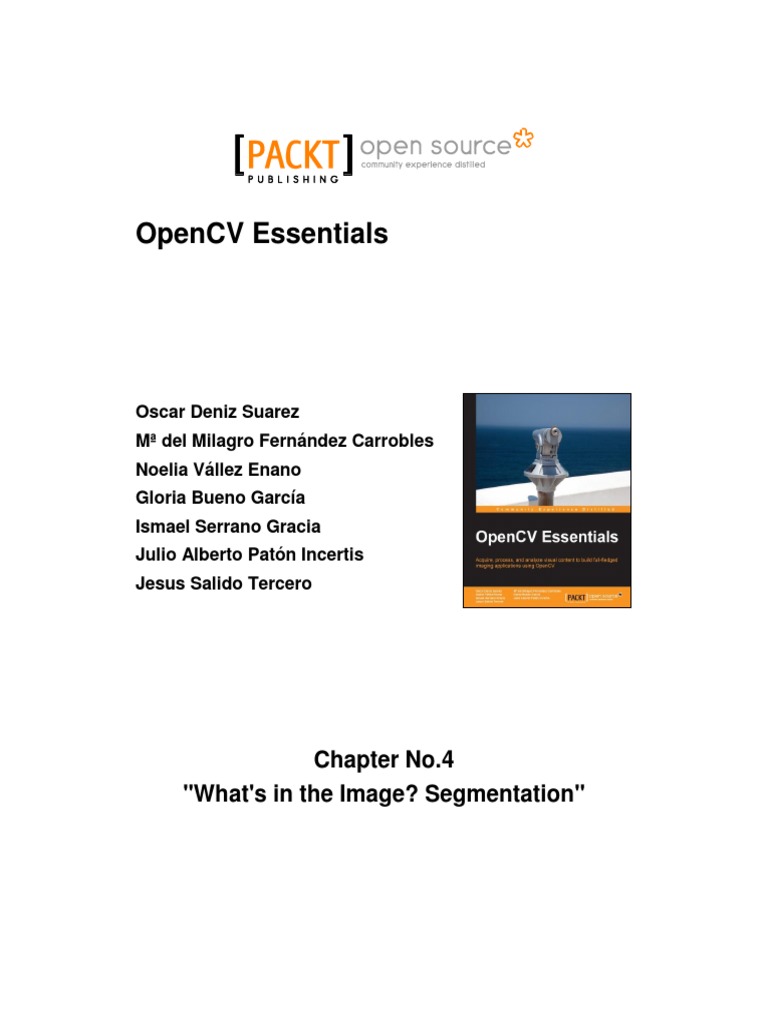 Opencv Essentials: Chapter No.4 "What'S in The Image? Segmentation" | PDF | Image Segmentation ...