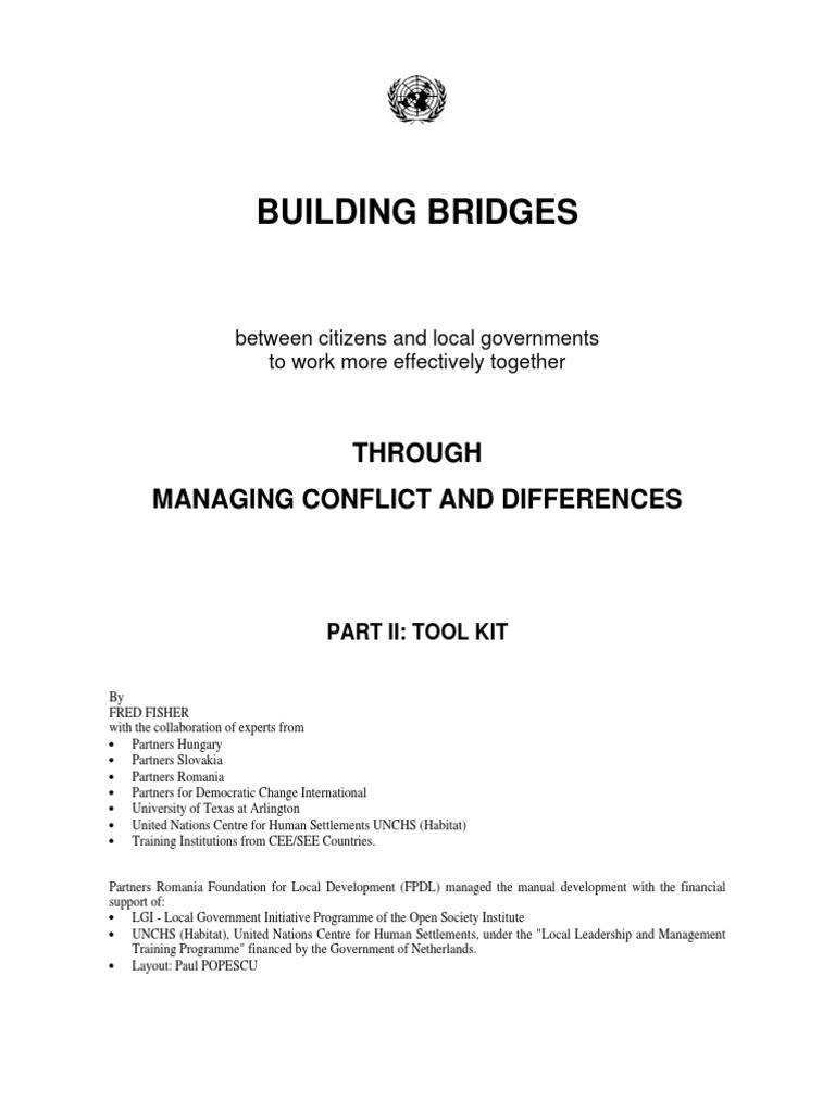 Building Bridges Through Managing Conflicts and Differences - Part 2 ...