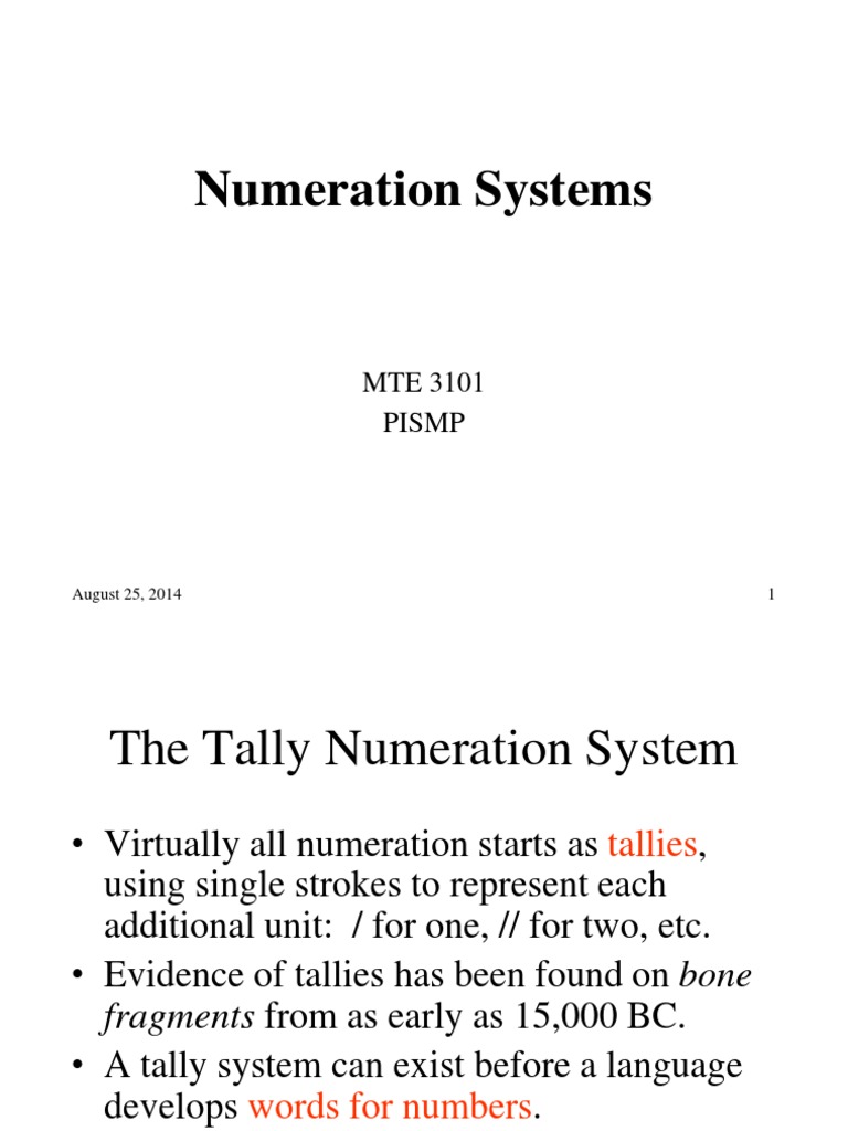 Numeration Systems | PDF | Decimal | Infographics