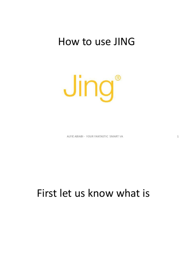 How To Use Jing | PDF | System Software | Communication