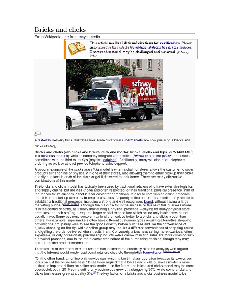 Bricks and Clicks: From Wikipedia, The Free Encyclopedia | PDF ...