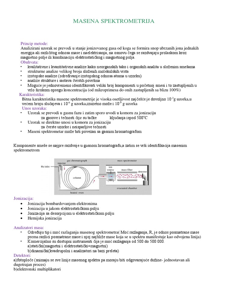 Masena Spektroskopija | PDF