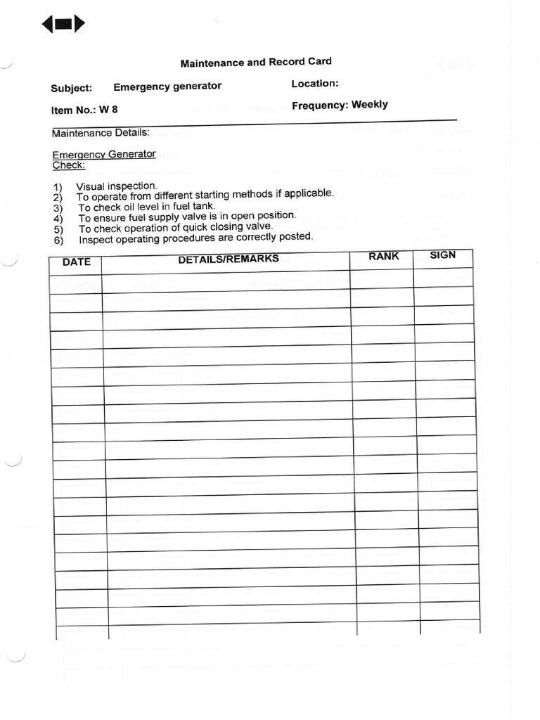 LSA & FFA Maintenance | PDF