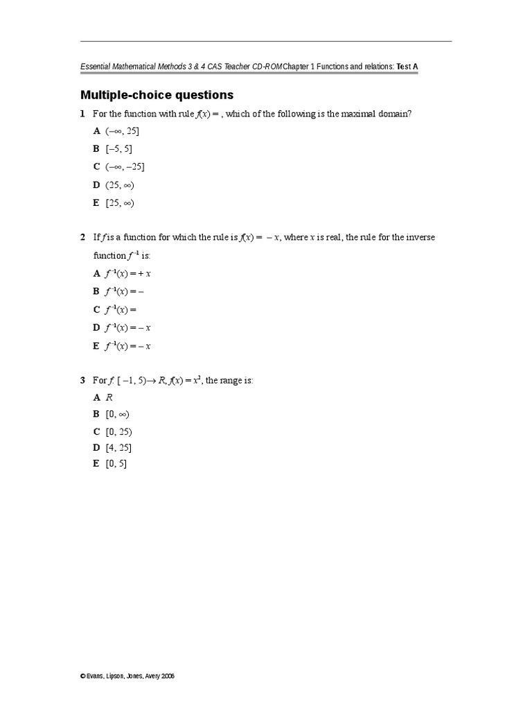 Multiple-Choice Questions | PDF | Teaching Methods & Materials