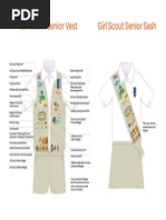 Gs Junior Vest Sash Insignia | PDF | Sports & Recreation