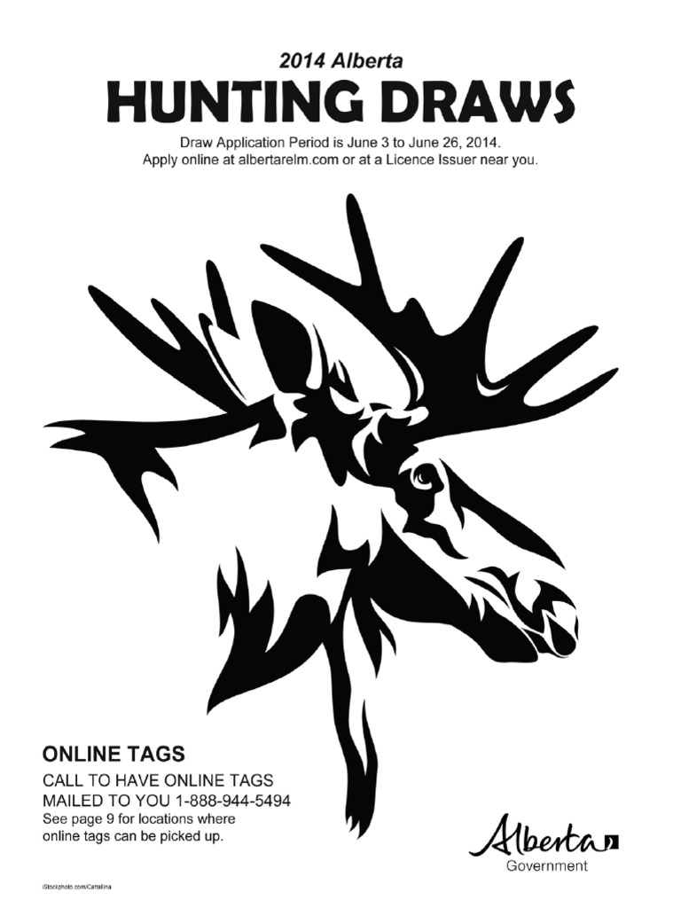 Alberta Hunting Draws Booklet | PDF | Hunting | Elk