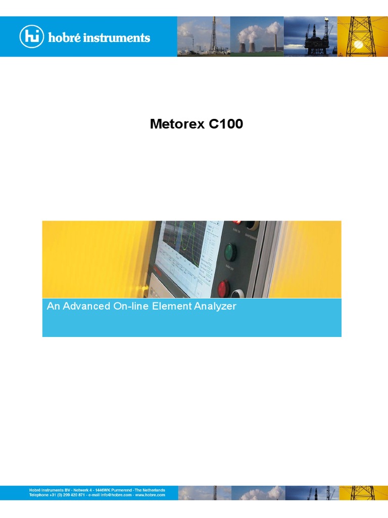 Metorex C100 General Brochure | PDF | Sensor | Calibration