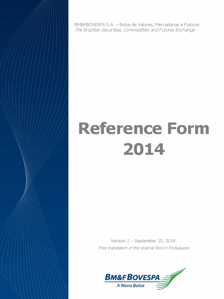 2014 Reference Form - Version 2 | PDF | Clearing House (Finance ...