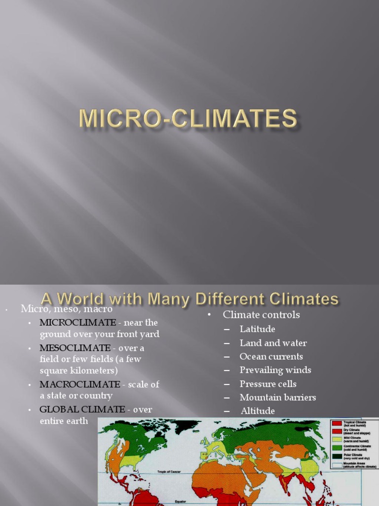 Microclimates | Climatology | Earth & Life Sciences