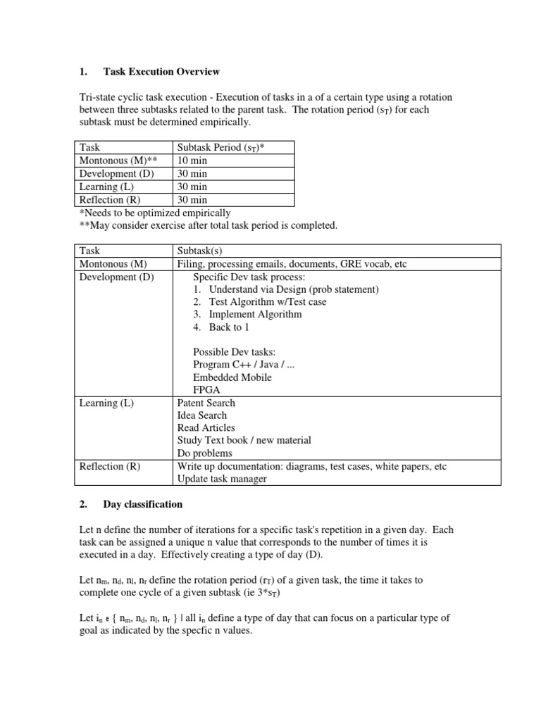 Task Template Design | PDF