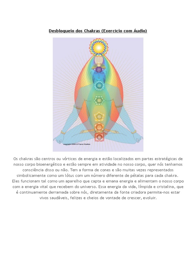 Desbloqueio Dos Chakras | Chacra | Conceitos Psicológicos