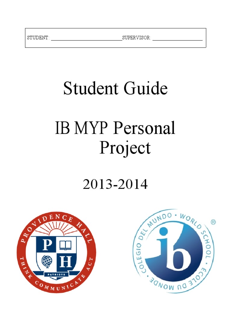 MYP Personal Project Guide | Learning | Information Literacy