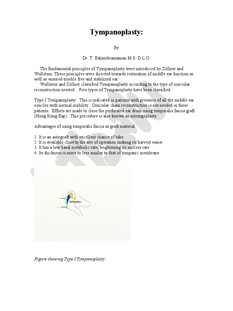 Wullstein Tympanoplasty Classification Guide | PDF | Ear | Prosthesis