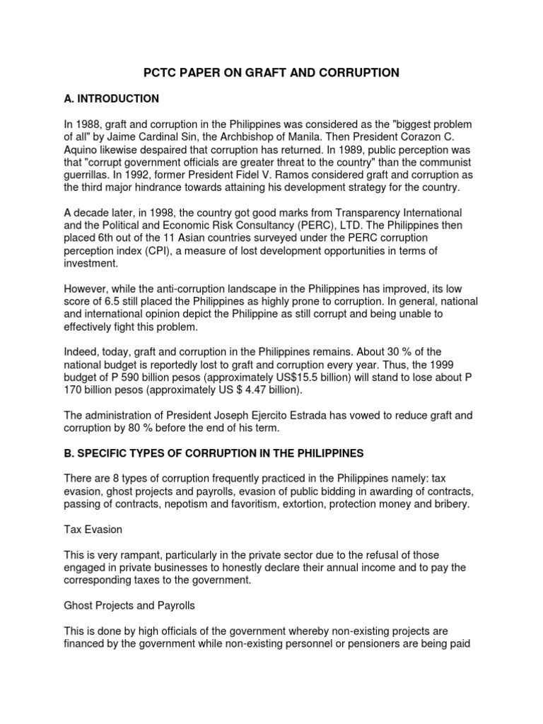 Graft and Corruption | Political Corruption | Corruption