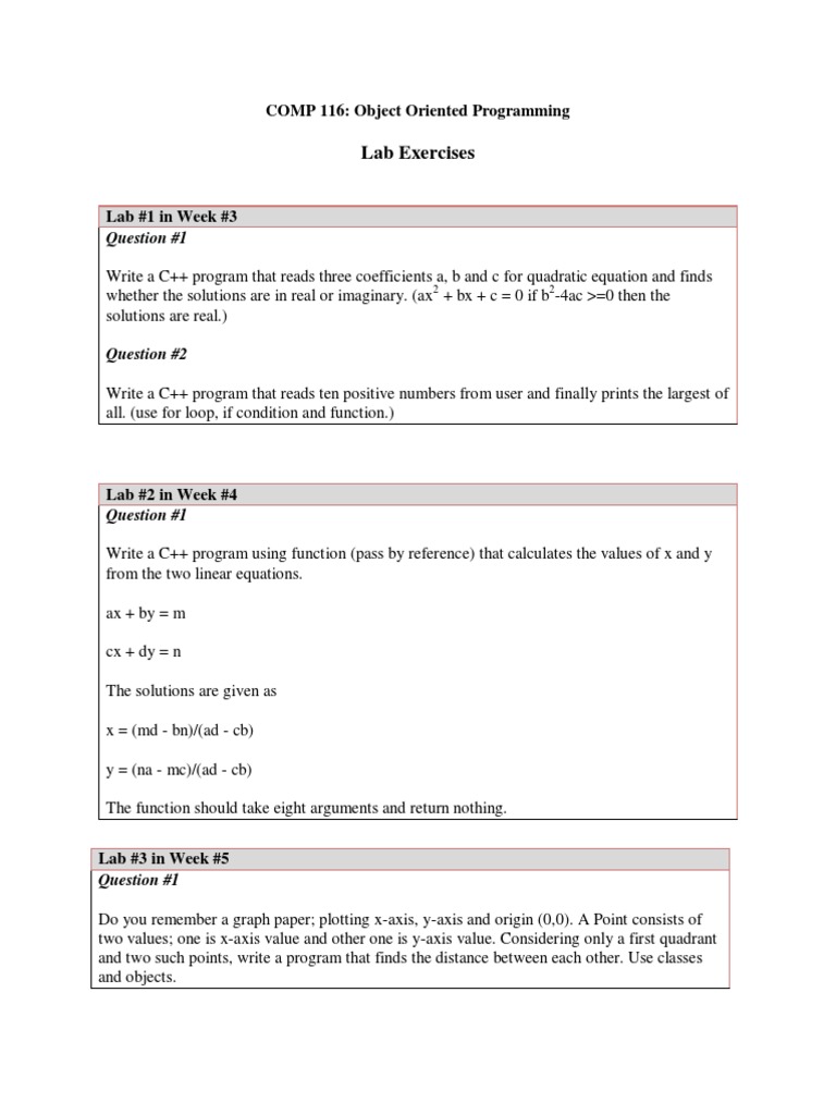 Assignments and Lab Works | PDF | Function (Mathematics) | Area