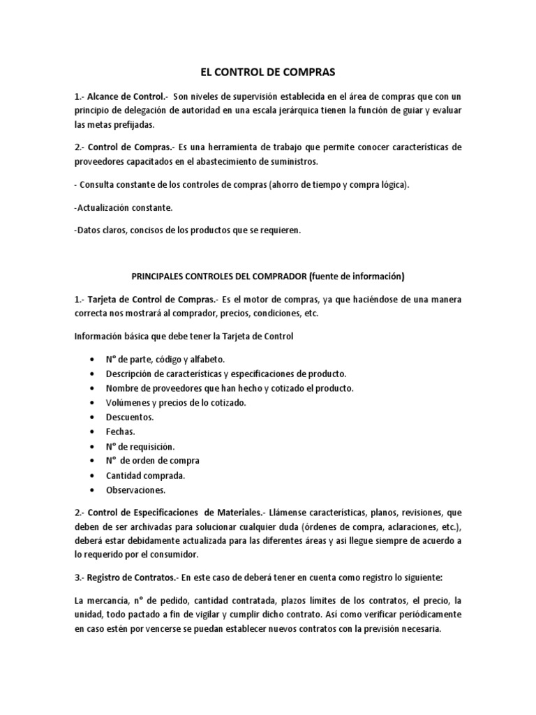 Control Eficaz de Compras y Requisiciones | PDF | Evaluación | Información