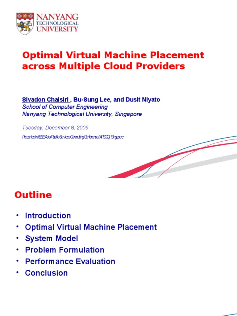 Optimal Virtual Machine Placement Across Multiple Cloud Providers | PDF ...