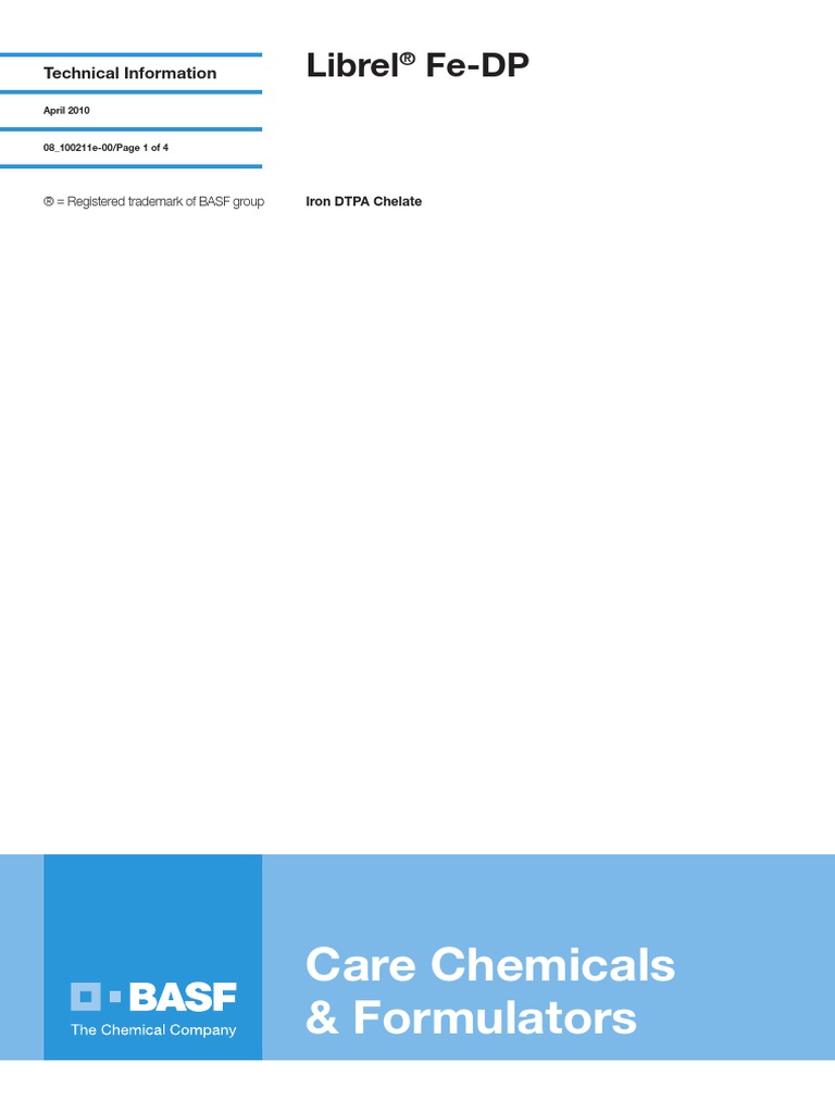 Technical Info Librel Fe-DP | PDF | Hydroponics | Soil