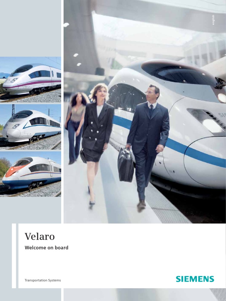 03 Product Brochure Velaro | PDF | Train | Rail Transport