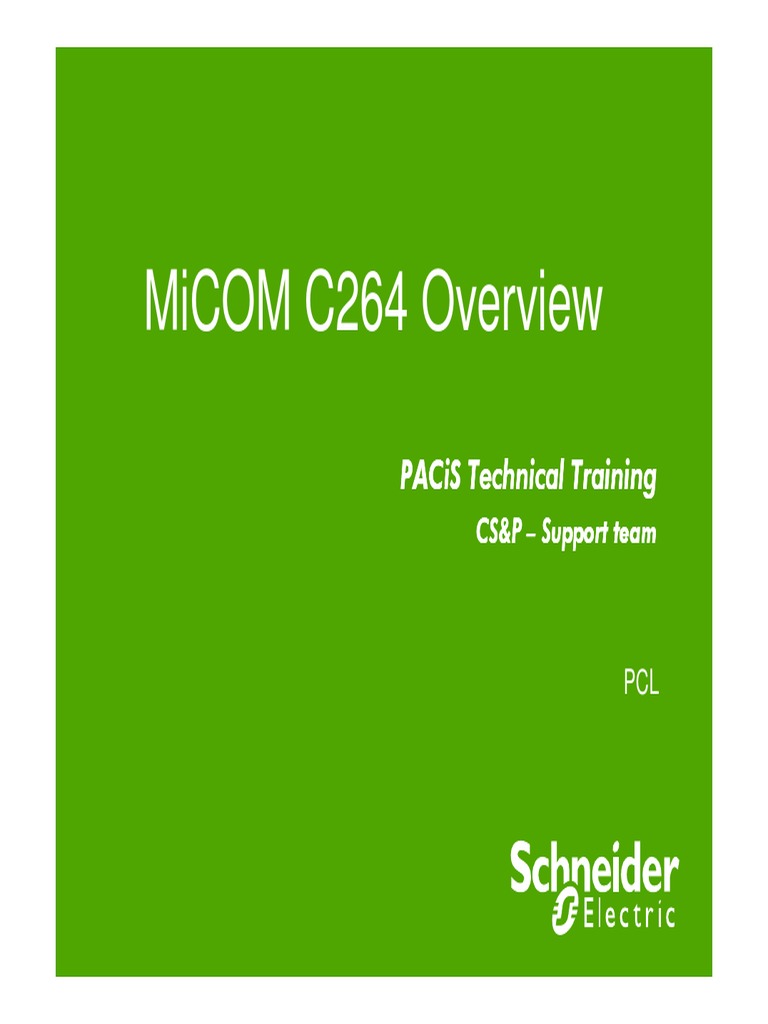 L1-V4-05-MiCOM C264 Overview-E-01 | PDF | Automation | Scada
