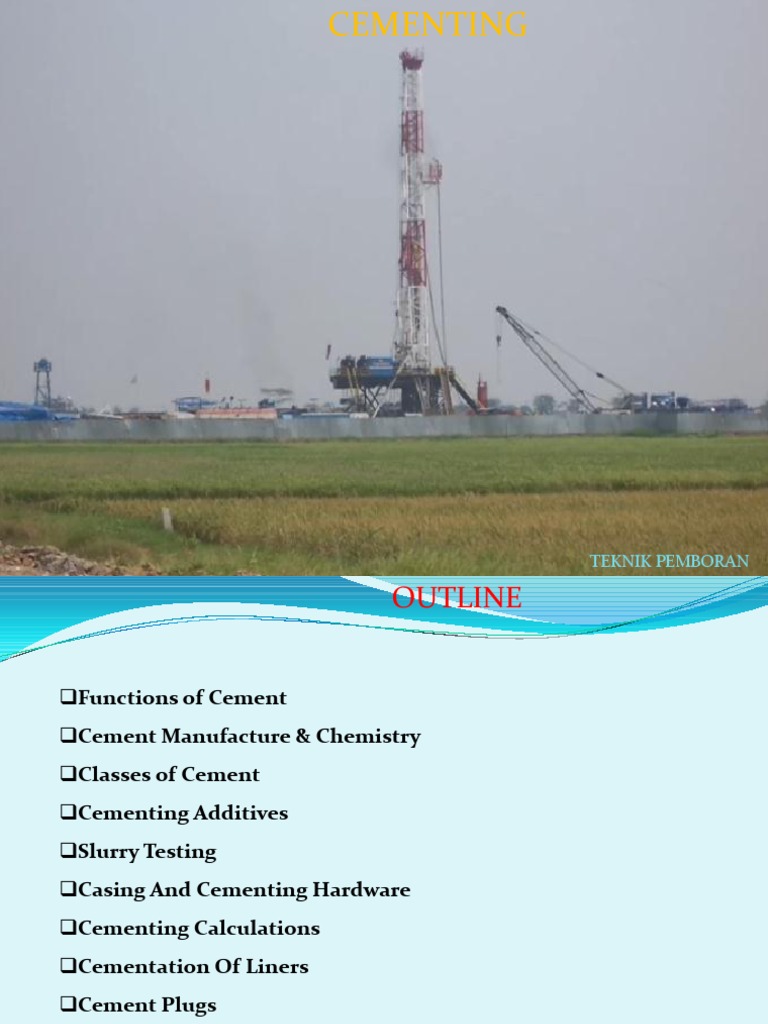 Cementing Techniques and Additives | PDF | Casing (Borehole) | Ion