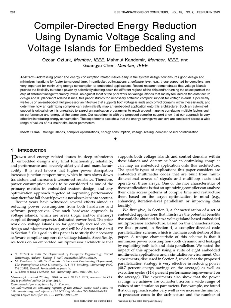 2.06095515-Compiler-Directed Energy Reduction Using Dynamic Voltage Scaling and Voltage Islands ...