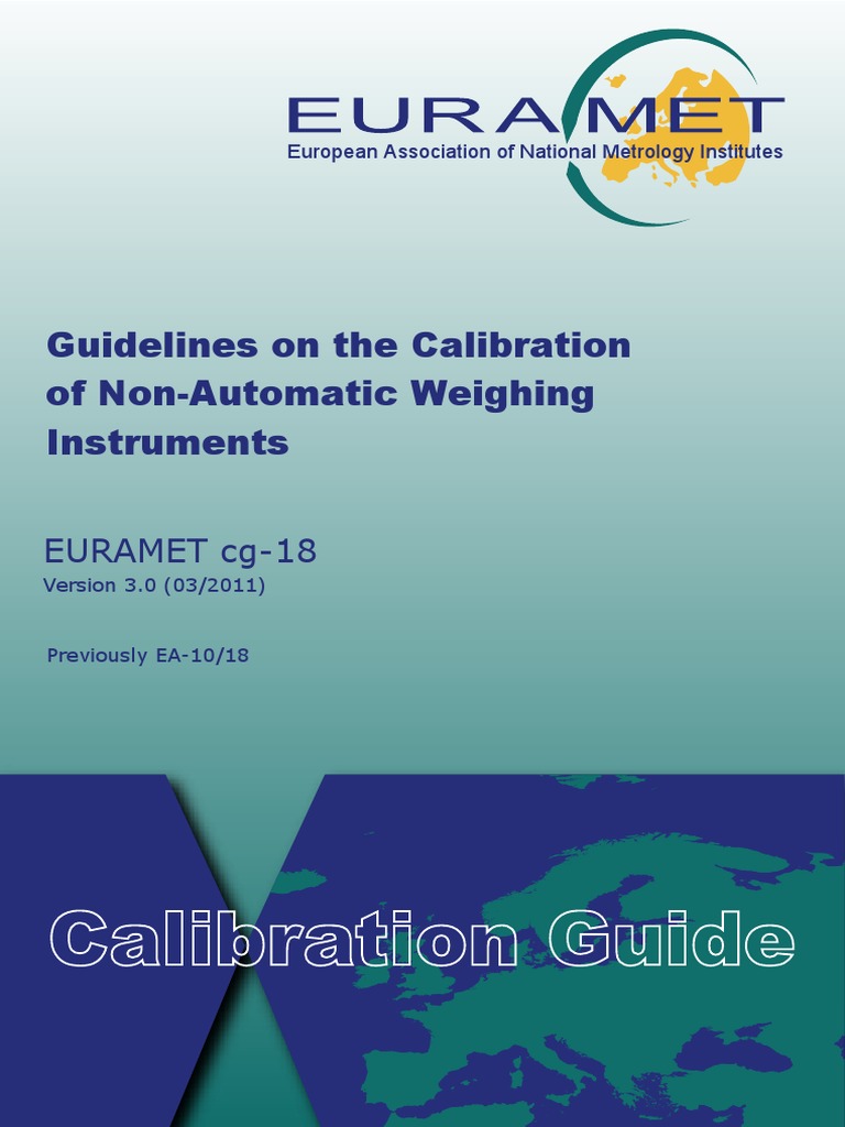 EURAMET Cg-18 v 3.0 Non-Automatic Weighing Instruments 01 | Calibration ...