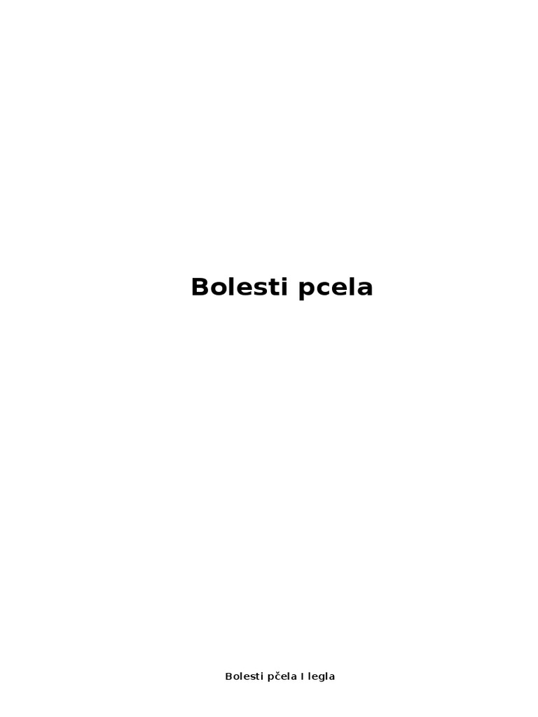 Bolesti Pcela | PDF